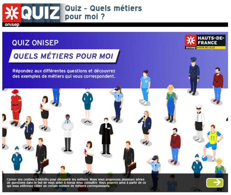 ONISEP – QUELS METIERS POUR TOI