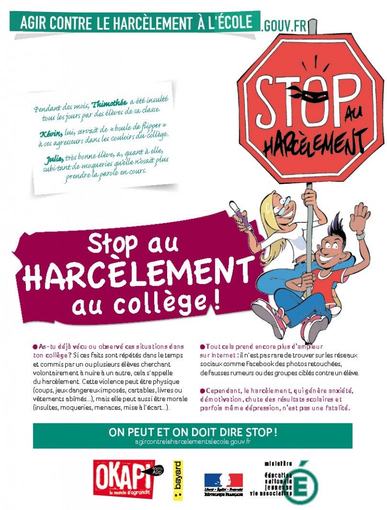 Agir contre le harcèlement – Collège Jeanne & Émile ADENET