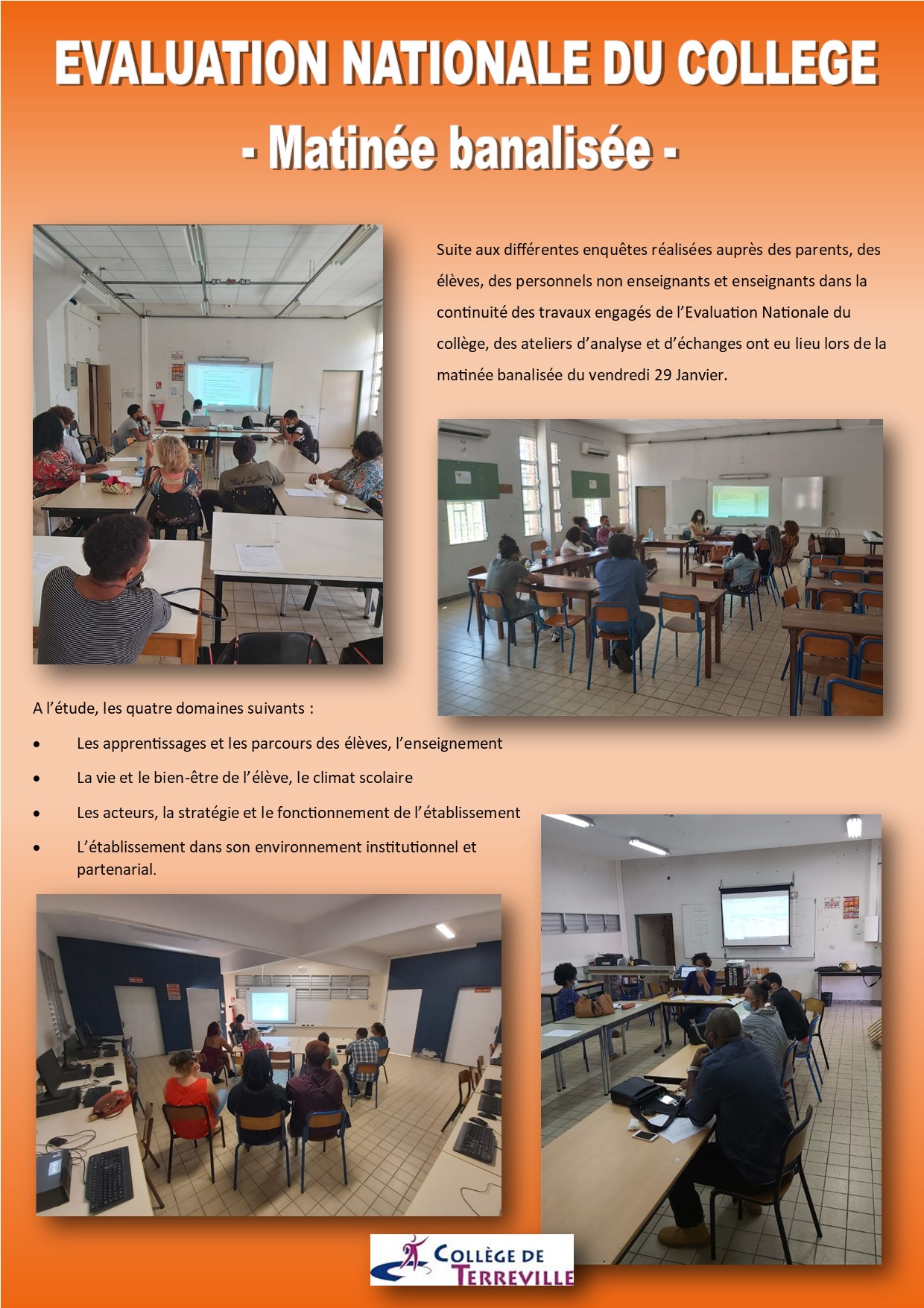 Evaluation du collège – COLLEGE DE TERREVILLE